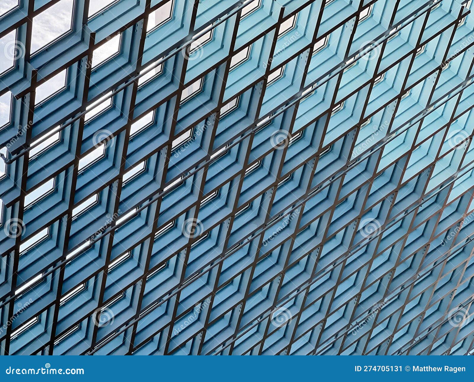 Modern Architectural Abstract of Beams Stock Image - Image of girders ...