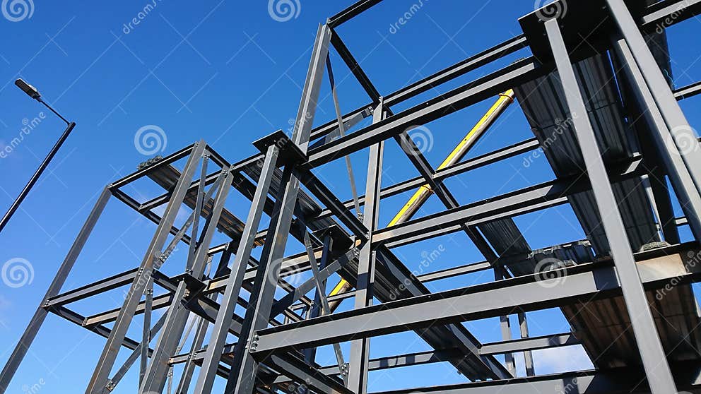 Modern Architectural Building Construction Techniques Stock Photo ...