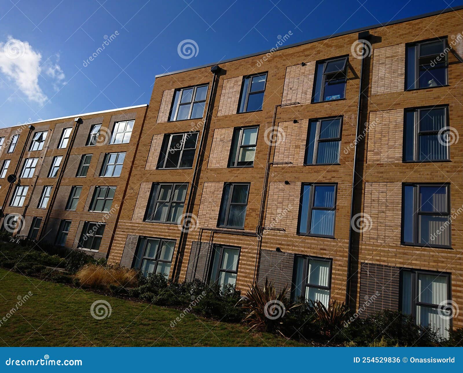 Modern Architectural Building Design Outdoors Construction Apartments ...