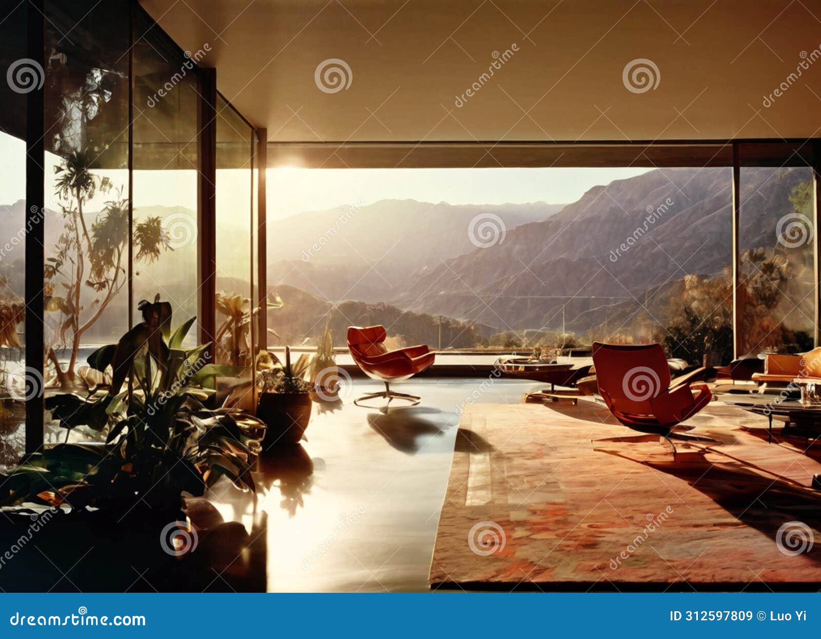 Modern Architectural Building with Large Glass Windows Stock ...