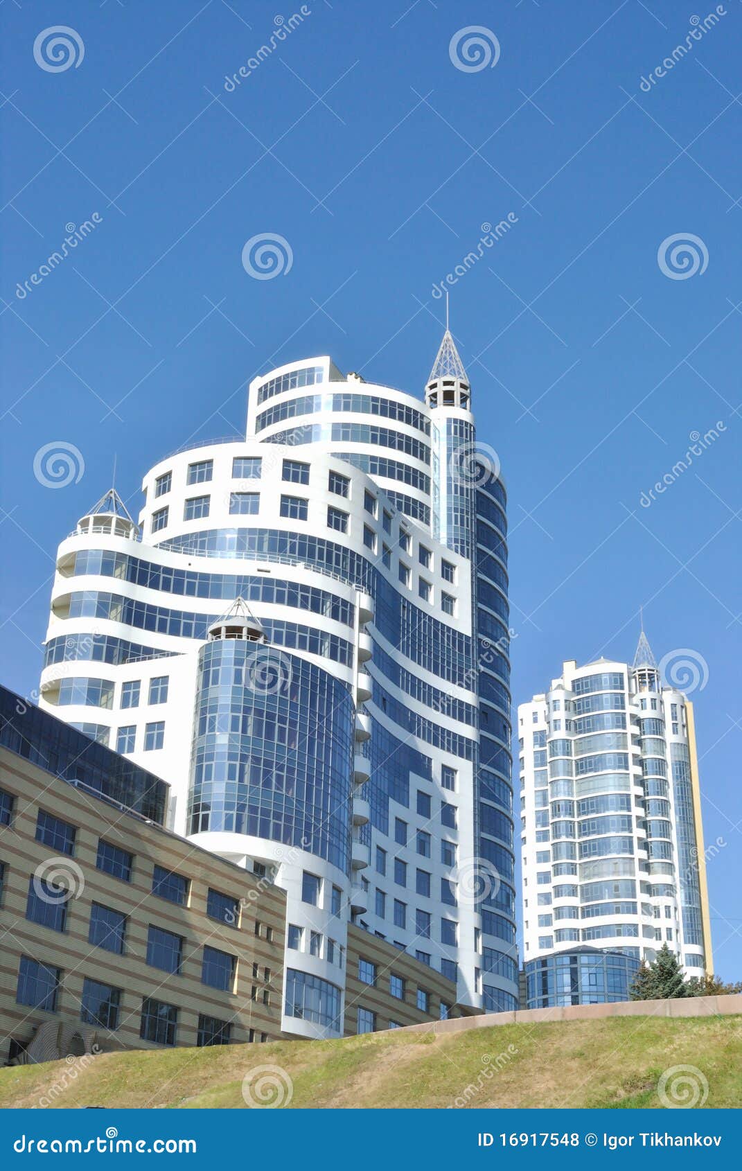 The Modern Architectural Complex Stock Photo - Image of house, building ...