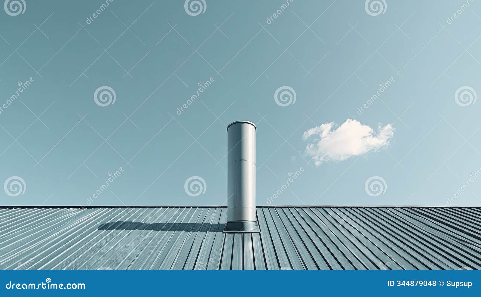 Modern Architectural Design Featuring Metal Roof with Cylindrical ...