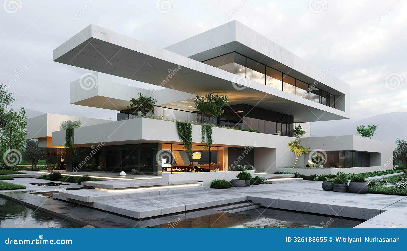 Modern Architectural Design Stock Illustration - Illustration of shapes ...