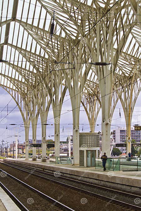 Modern Architectural Design of a Train Station Editorial Image - Image ...