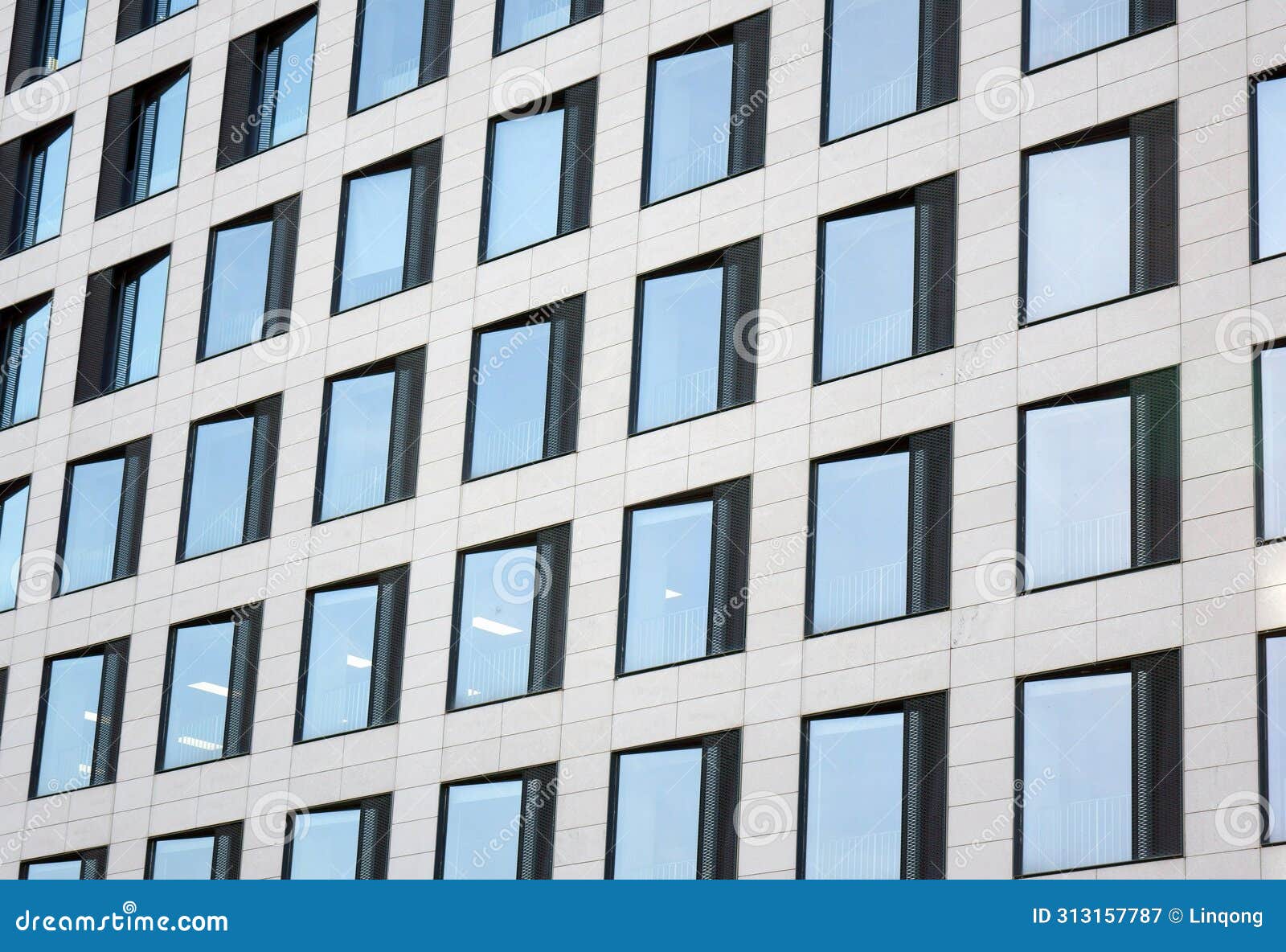 Modern Architectural Exterior Wall Design and Line Details. Stock Image ...