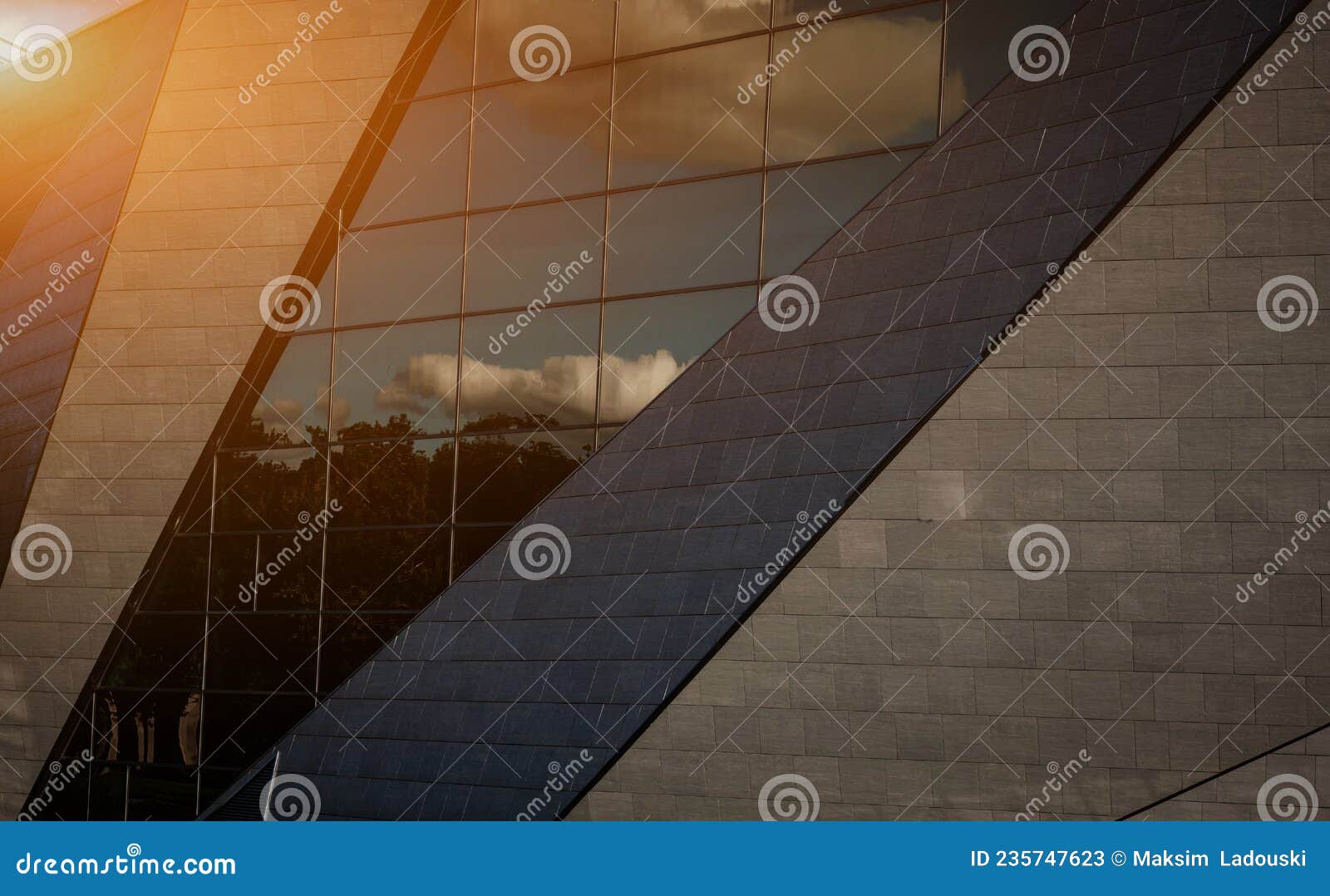 Modern architectural forms stock image. Image of detail - 235747623