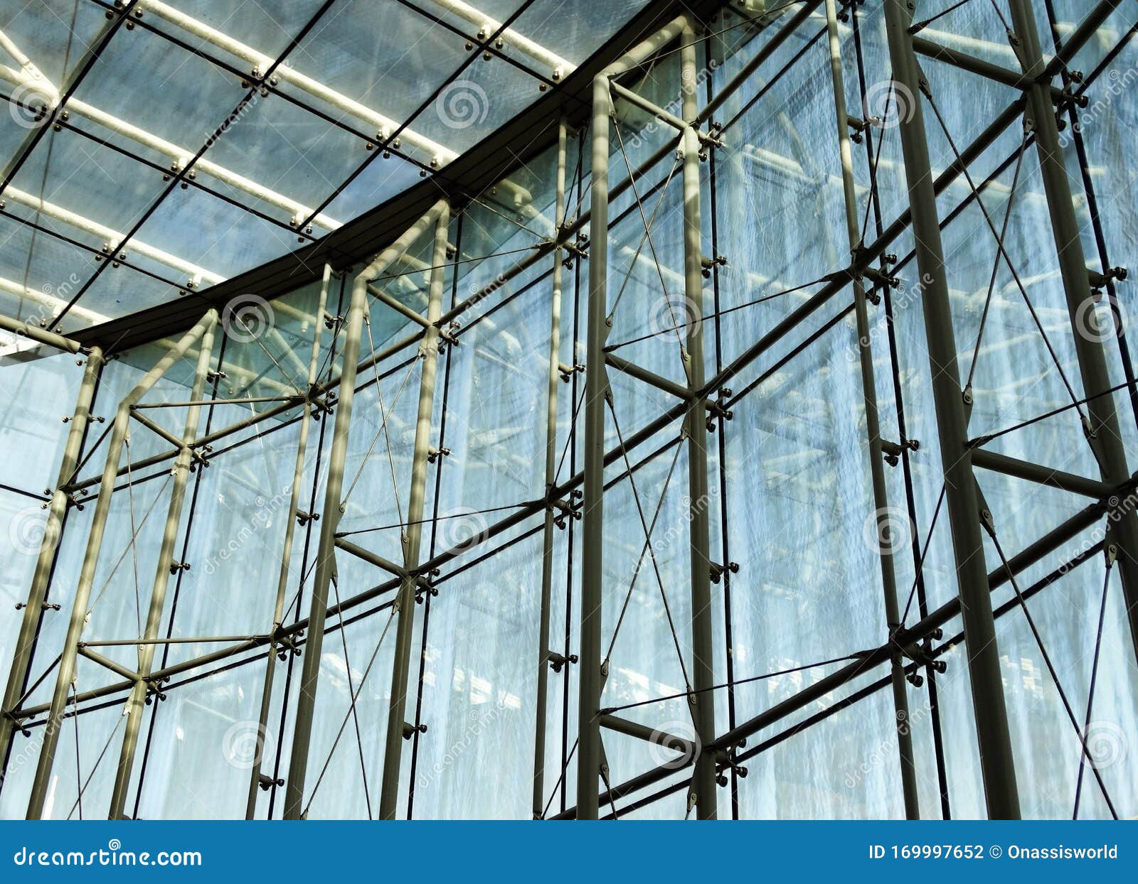 Modern Architectural Interior Design Glass Building Stock Photo - Image ...