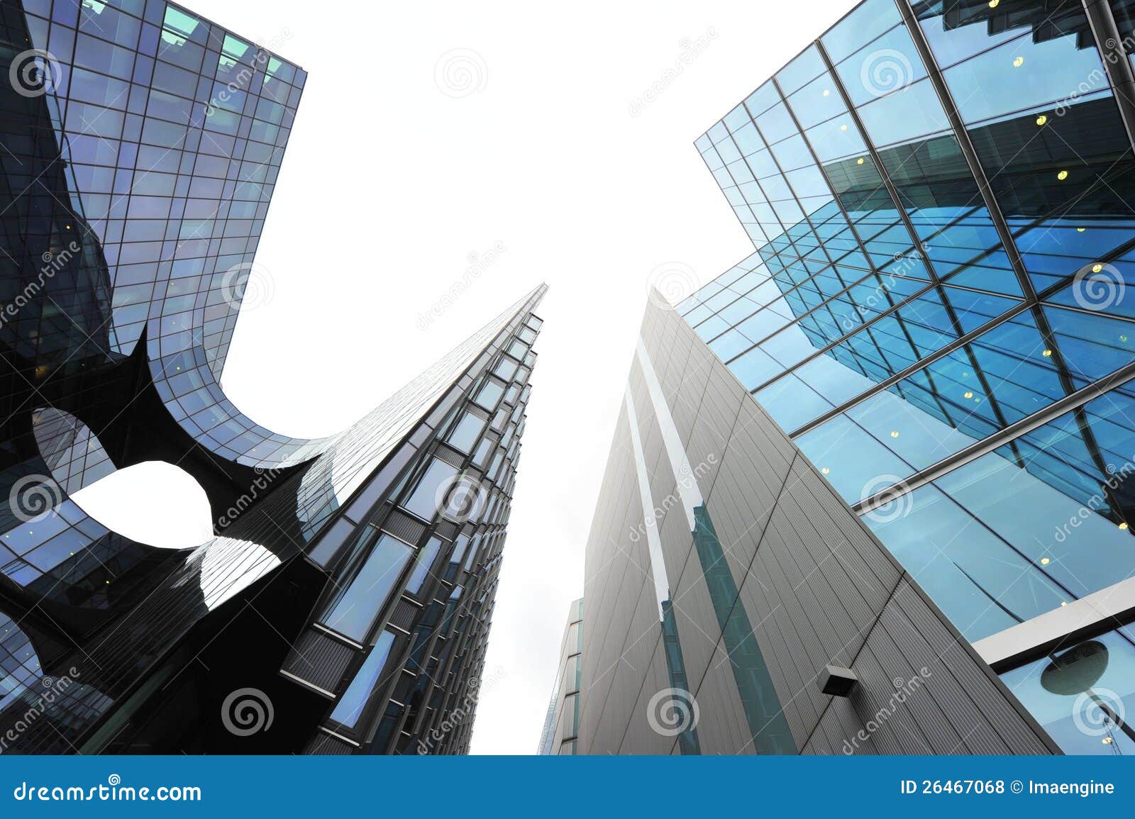 Modern Architectural Lines of Corporate Buildings Stock Photo - Image ...