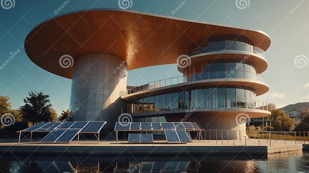 Modern Architectural Masterpiece: Curved Structures, Sustainable ...