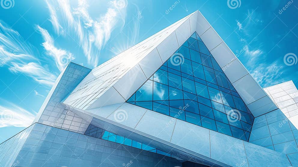 Modern Architectural Masterpiece with Unique Angles Captured in High ...