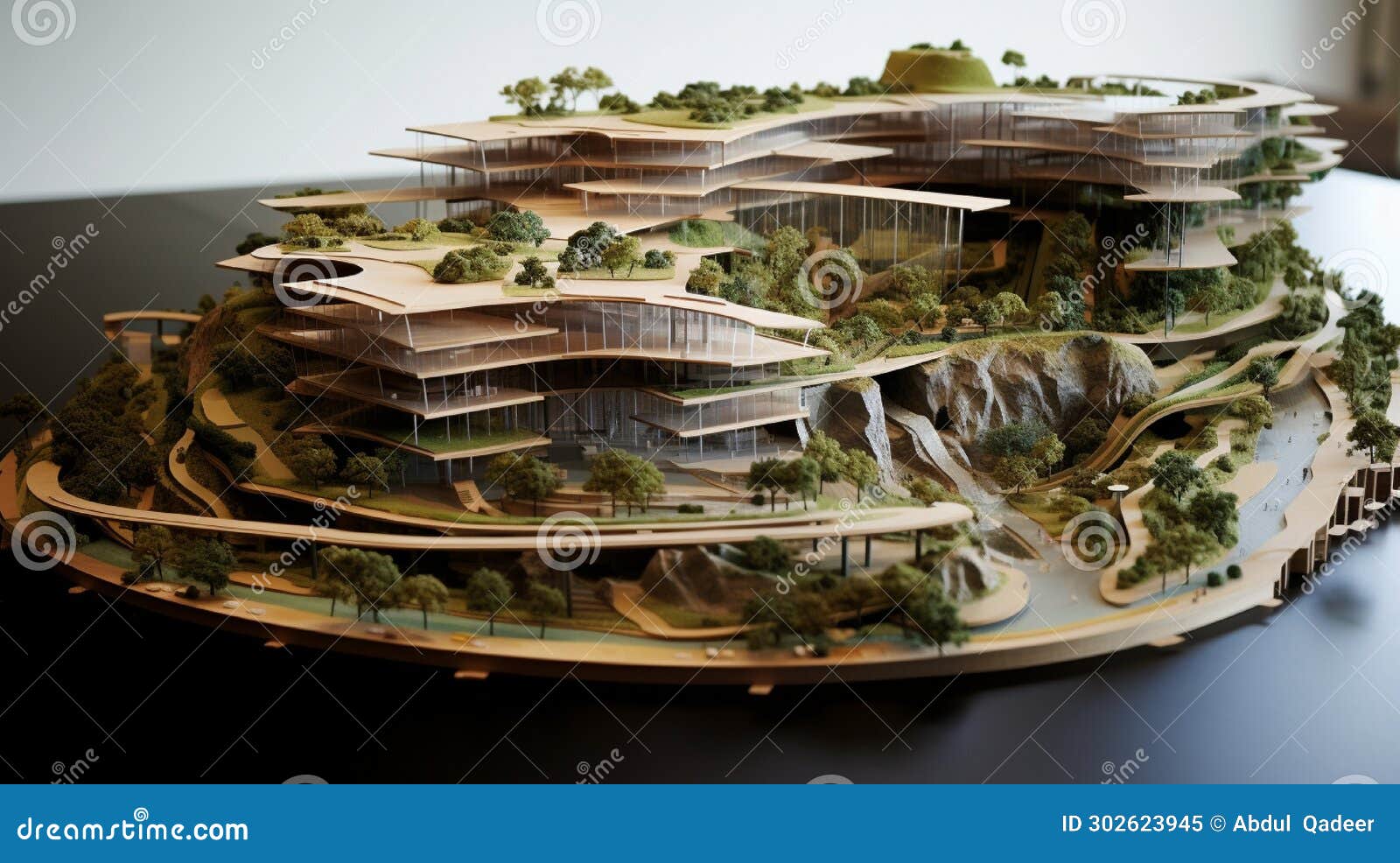A Modern Architectural Model of a Sustainable, Eco-friendly Corporate ...