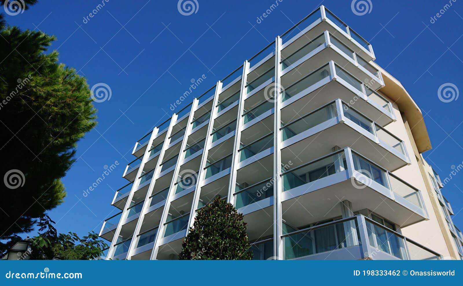 Modern Architectural Outdoor Building Italian Architecture Stock Photo ...