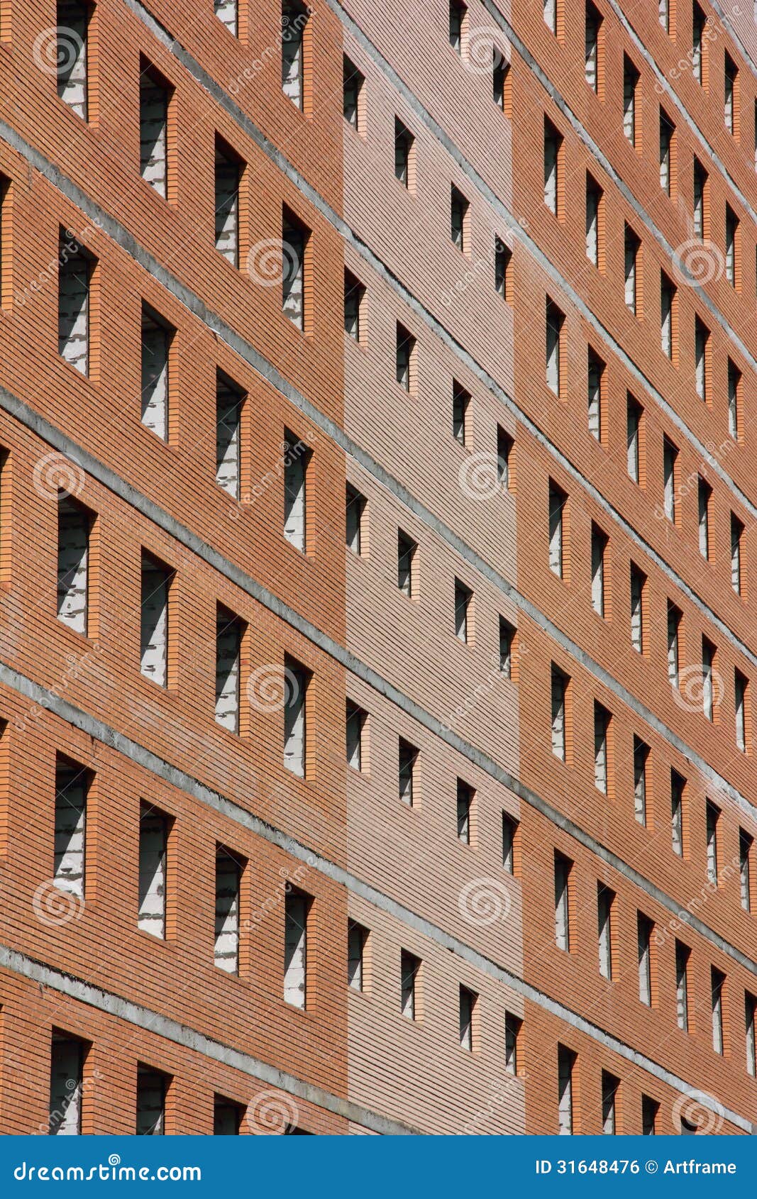 Modern Architectural S Rhythm Stock Photo - Image of openings, brick ...