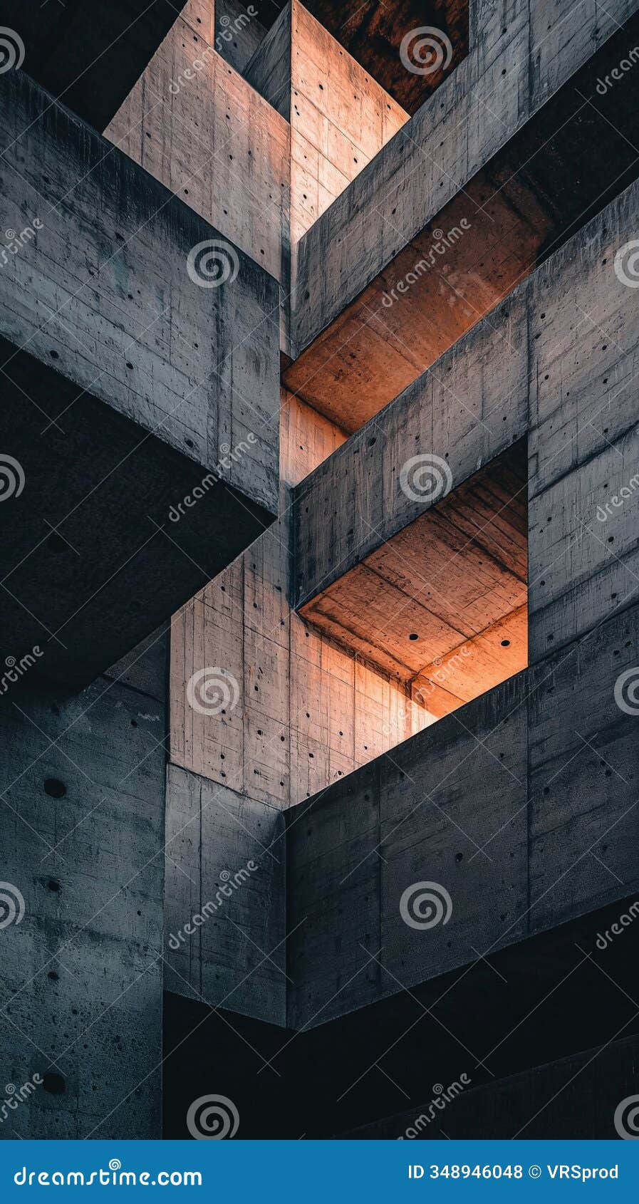 Modern Architectural Space with Glowing Light Accents Stock Photo ...