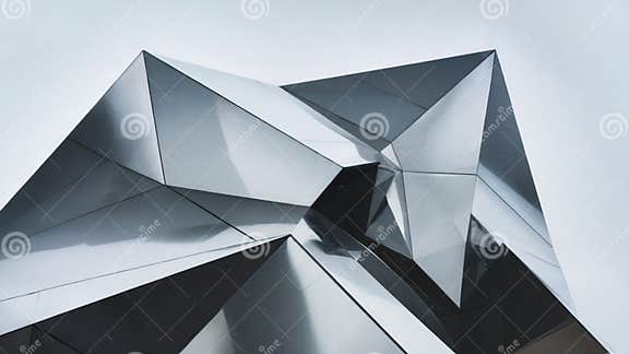 A Modern Architectural Structure with Sharp, Geometric Shapes. Stock ...