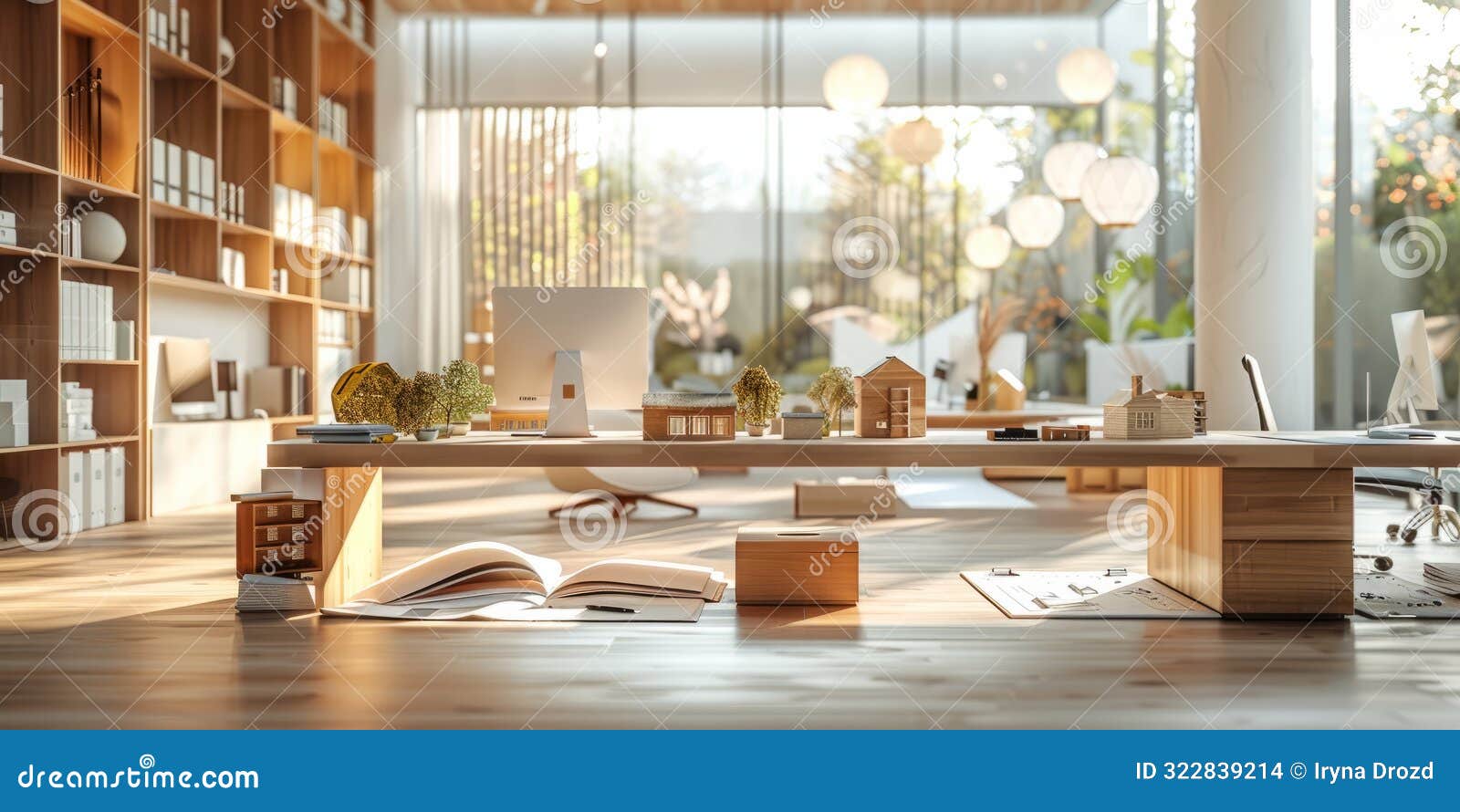 Modern Architectural Studio with Model Buildings and Natural Light ...