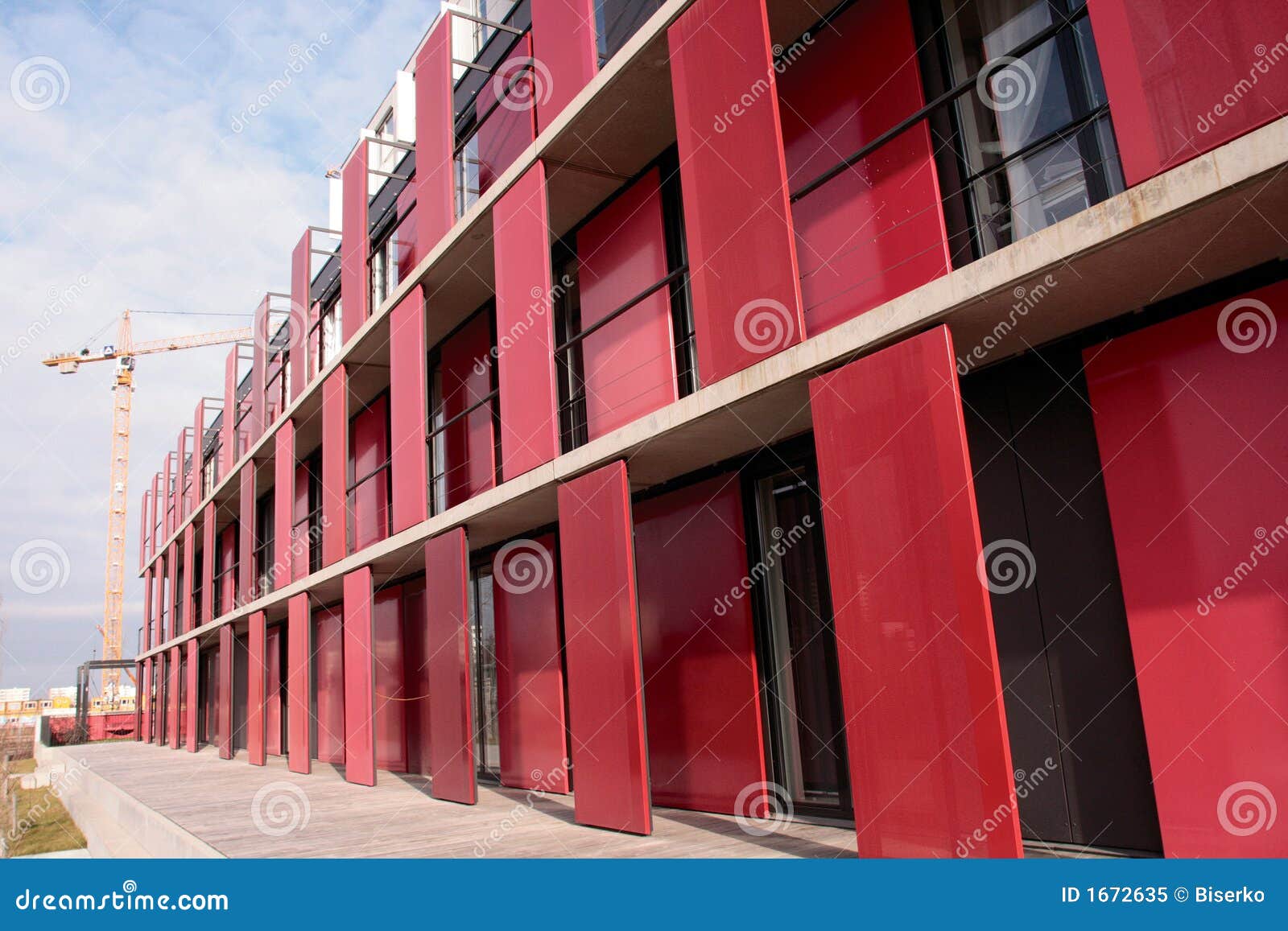 Modern Student Dormitory Modern Architecture Stock Image - Image of ...