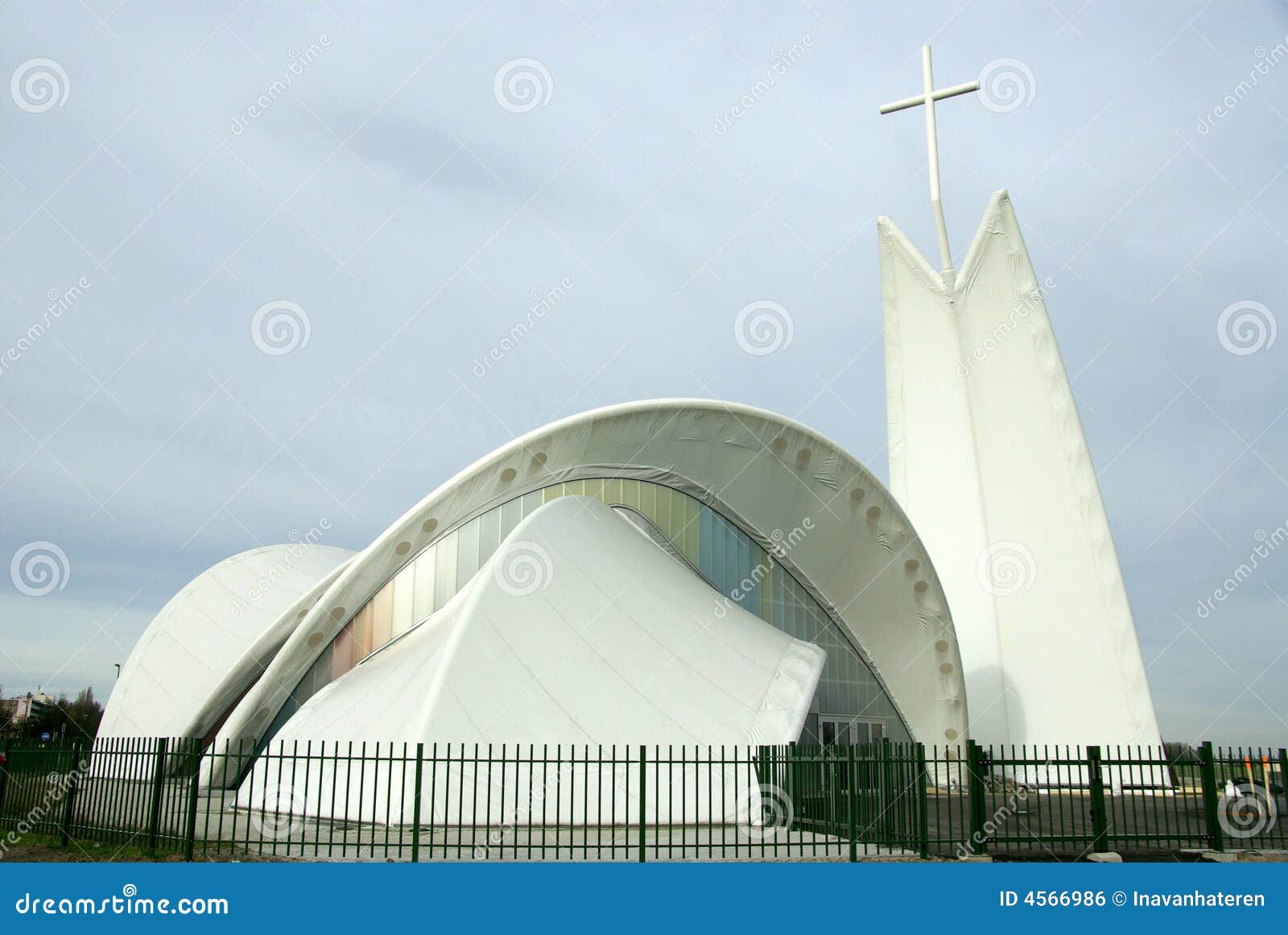 Modern Tensile Structure On Blue Sky Royalty-Free Stock Image ...
