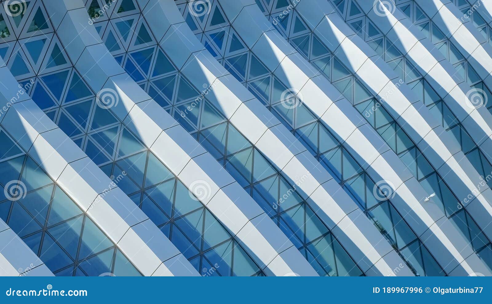 Modern Architecture. Abstract Pattern of Shadows and Light on Curved ...