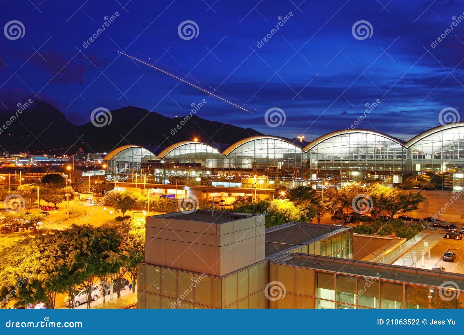 Modern Architecture of Airport Exterior Stock Photo - Image of hall ...