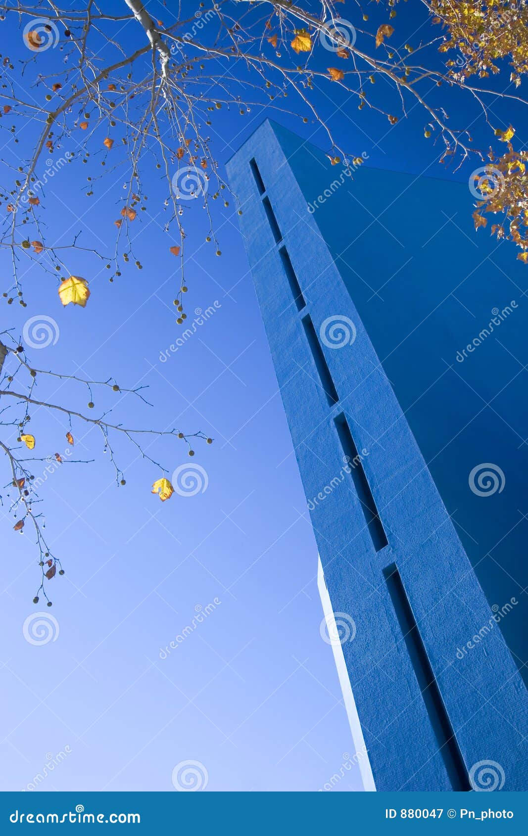 Modern Architecture Blue Building Stock Image - Image of rent, sale: 880047