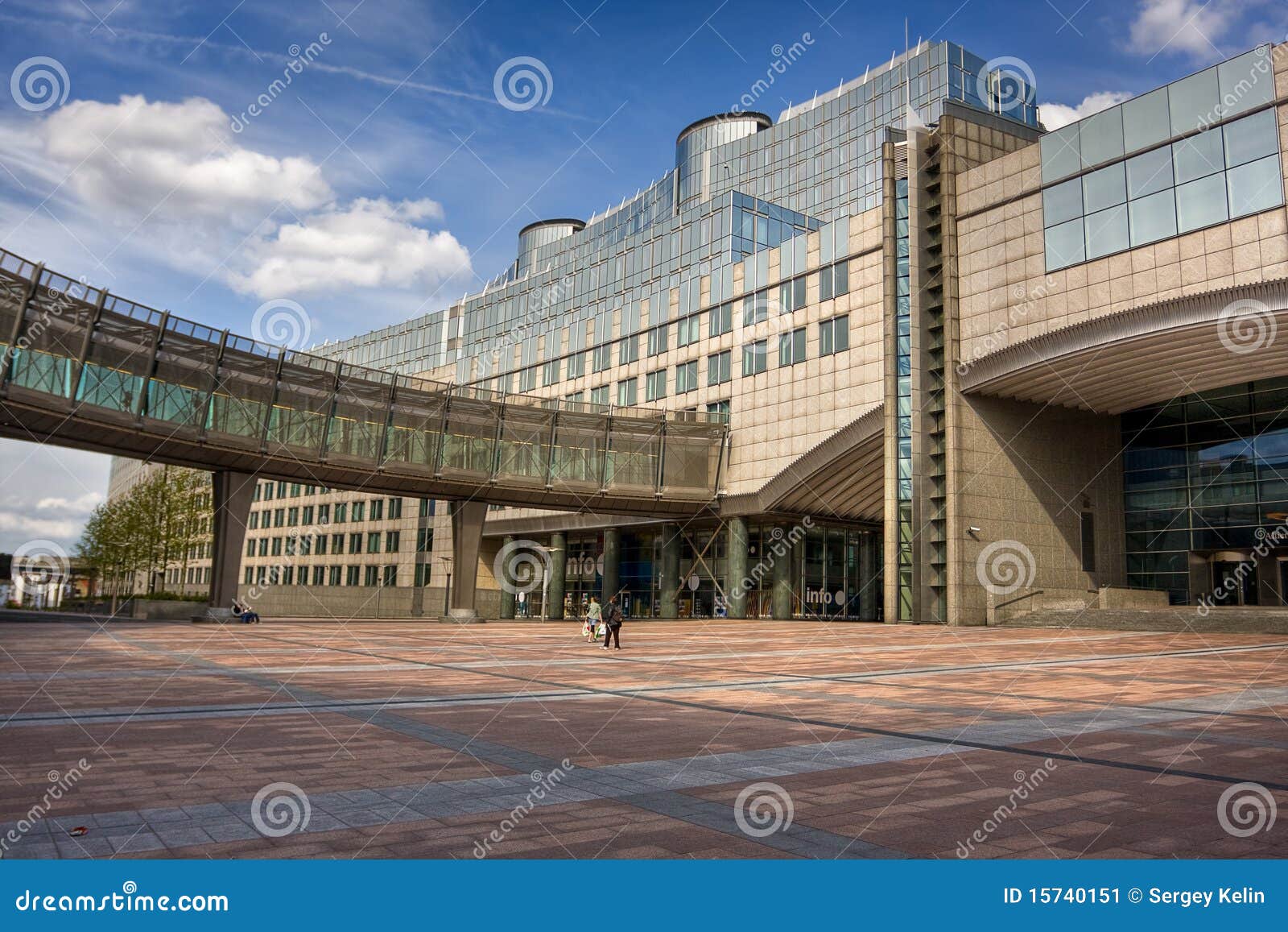 Modern Architecture in Brussels Stock Image - Image of rounded, steel ...