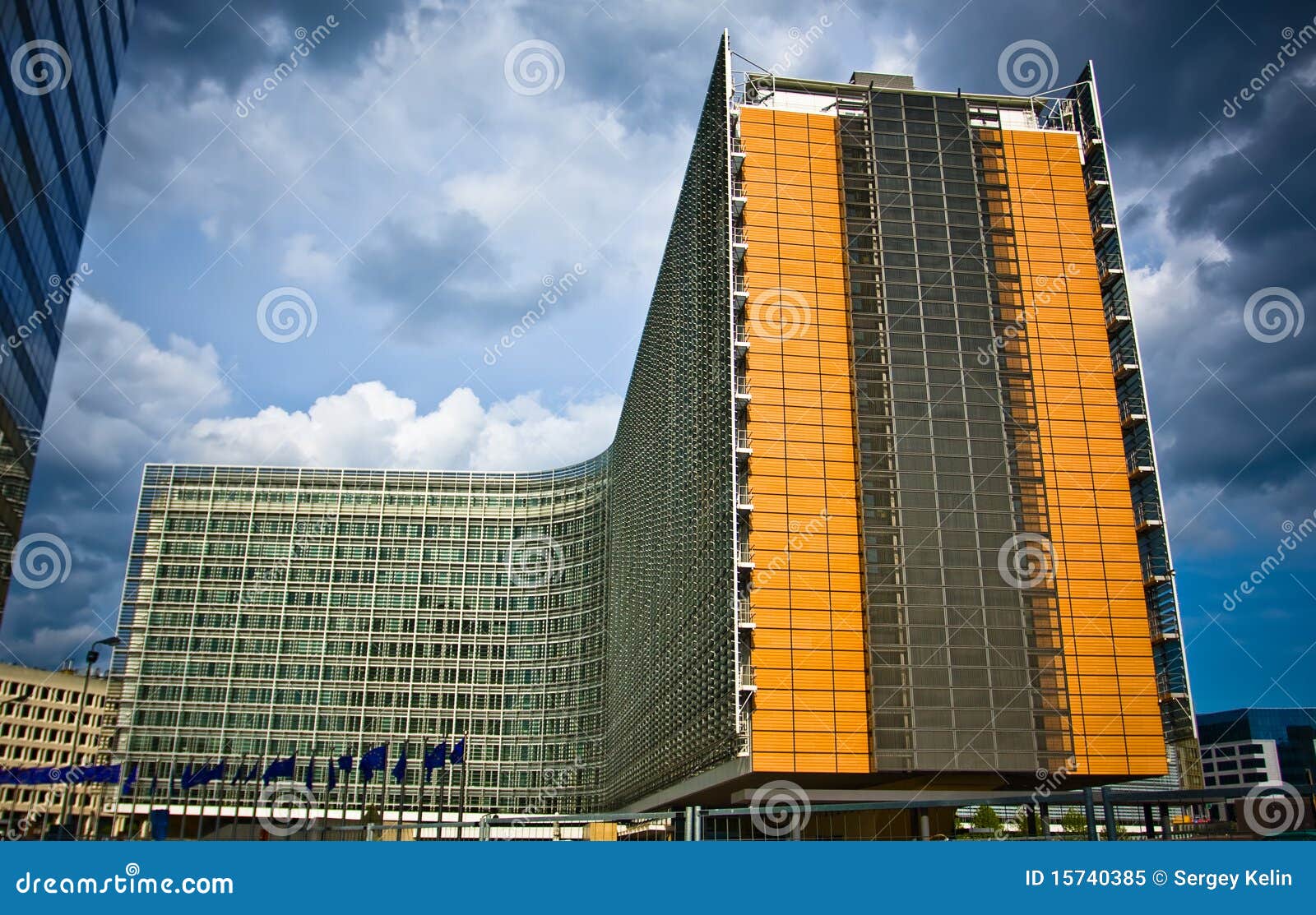 Modern Architecture in Brussels Stock Image - Image of business ...