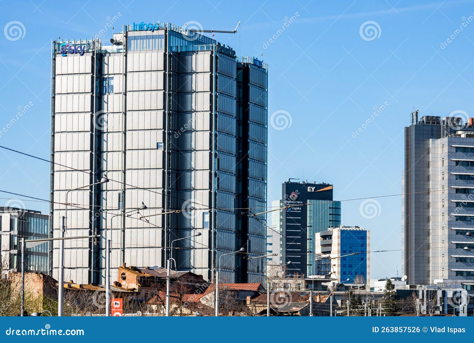 Modern Architecture in Bucharest City, Romania, 2022 Editorial Photo ...