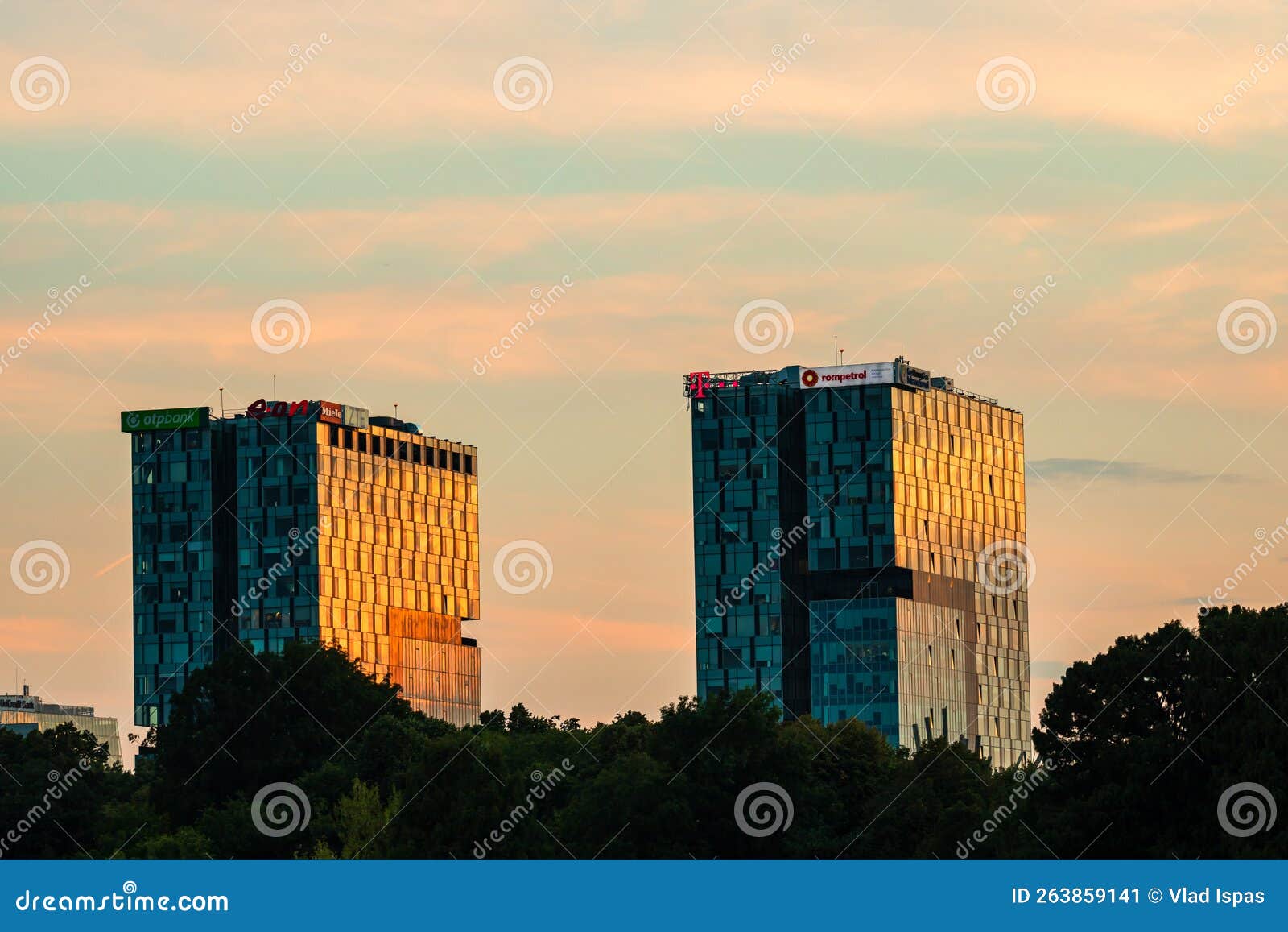 Modern Architecture in Bucharest City, Romania, 2022 Stock Image ...
