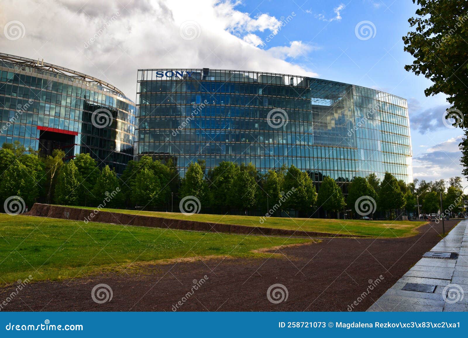 Modern Architecture of the Business Complex Near the Postdamer Platz in ...