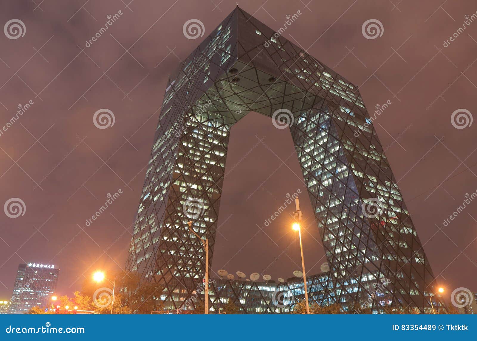 Modern Architecture of CCTV Building Beijing China Editorial Stock ...