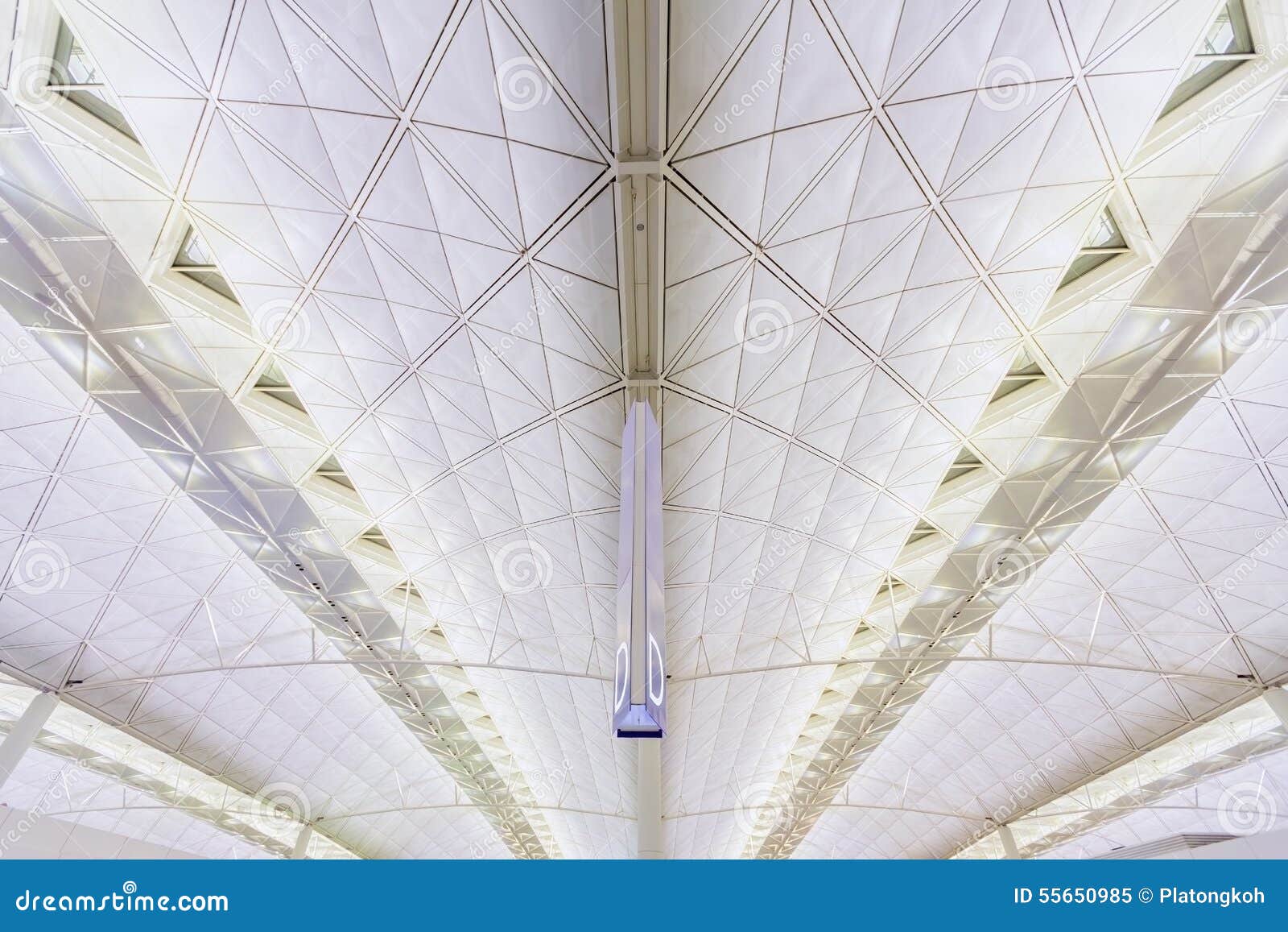 Modern Architecture of Ceiling in Hong Kong Airport Editorial Image ...