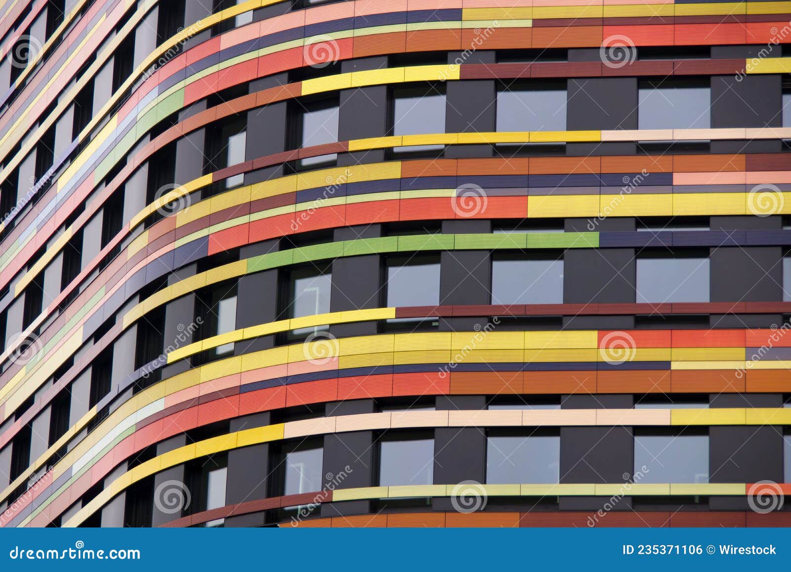 Modern Architecture with Colorful Structure Stock Photo - Image of ...