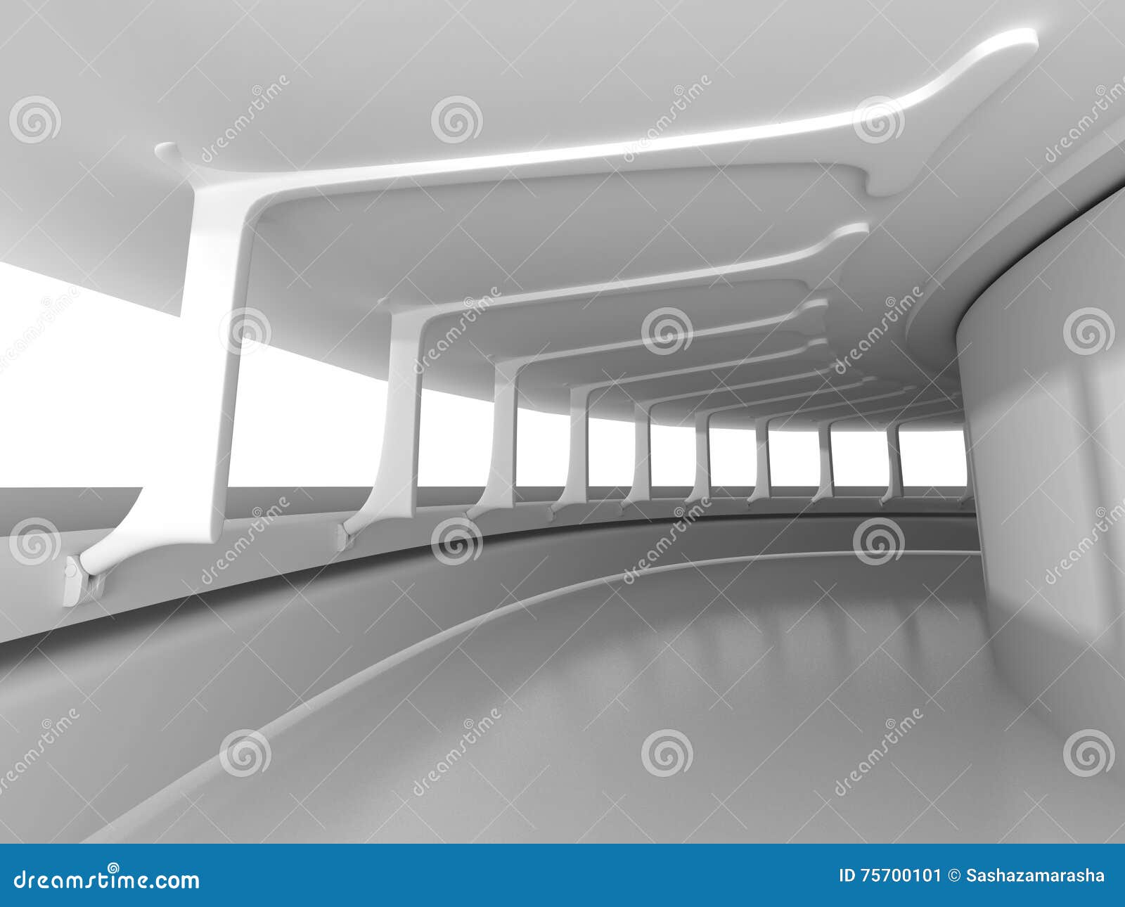Modern Architecture Columns Design Background Stock Illustration ...