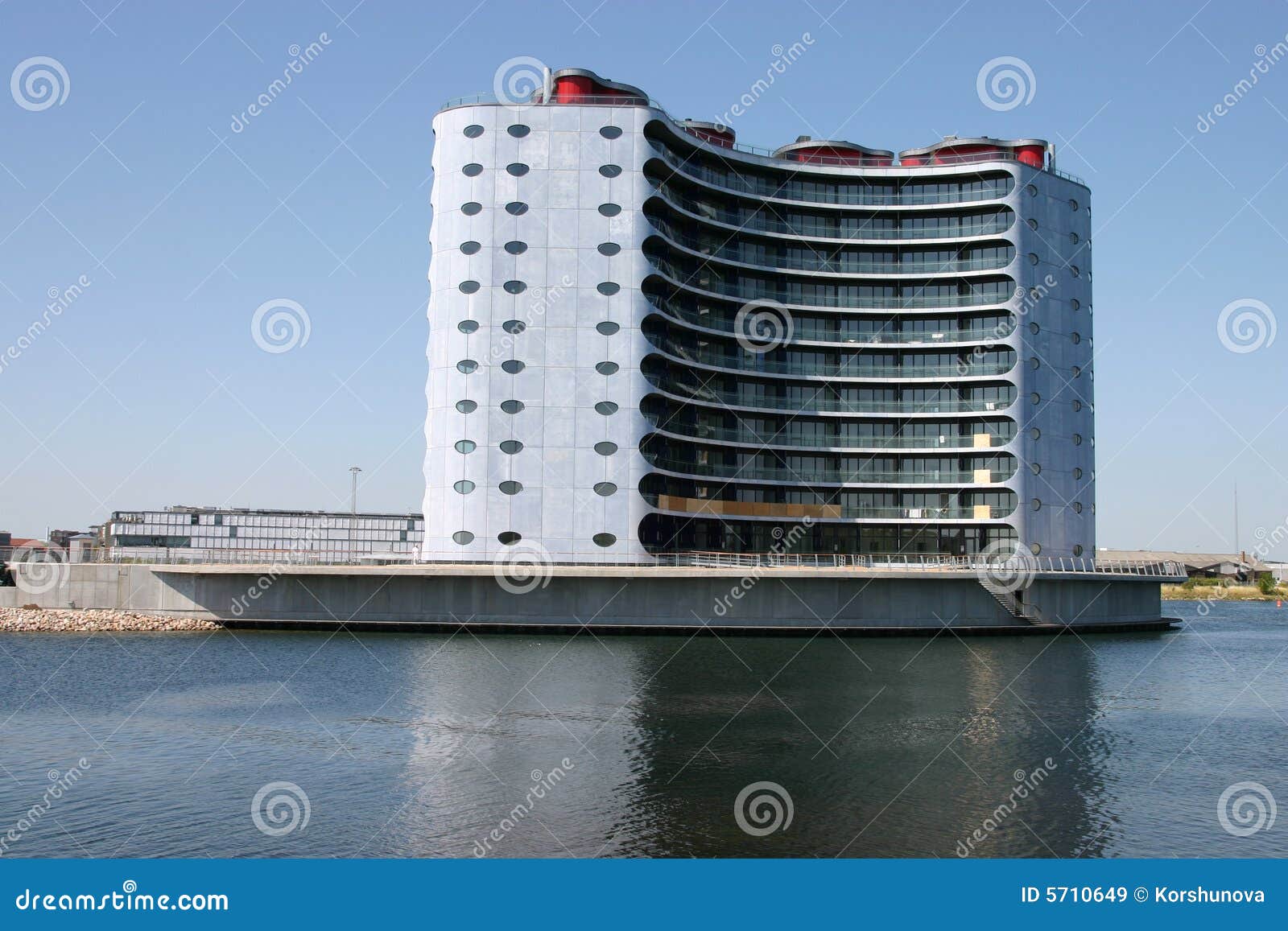 Modern Architecture in Copenhagen Stock Image - Image of boat ...