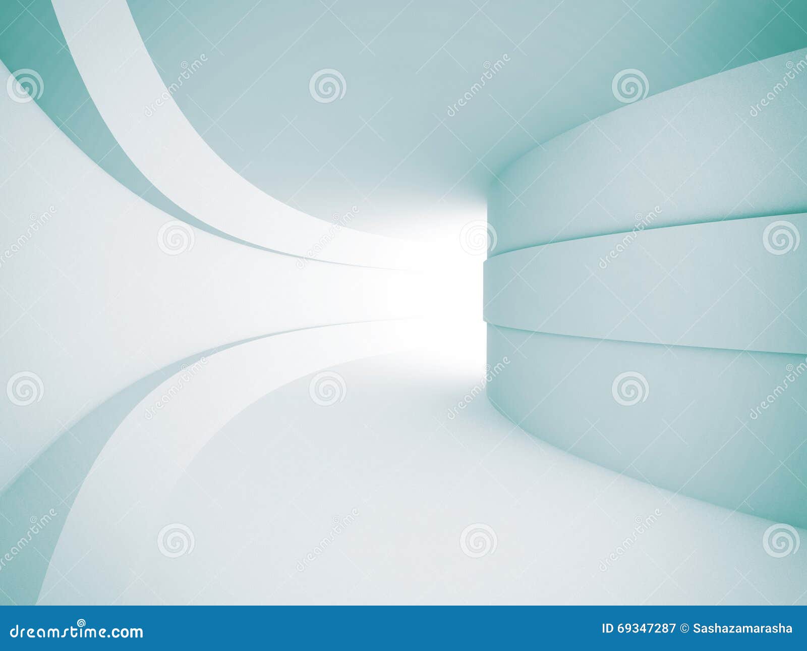 Modern Architecture Design Corridor Interior Background Stock ...