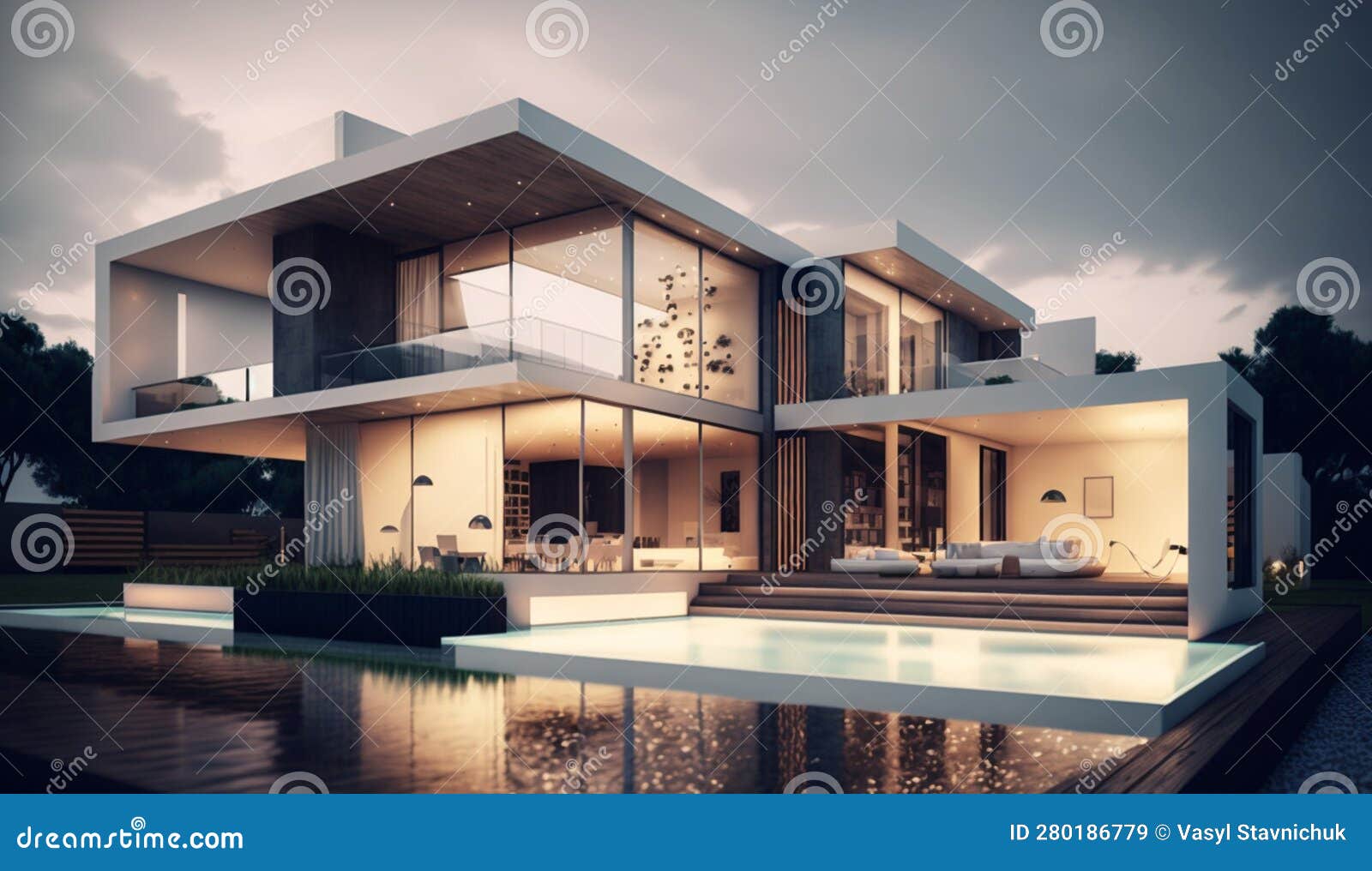 Modern Architecture Design House Building Exterior, Author Design ...