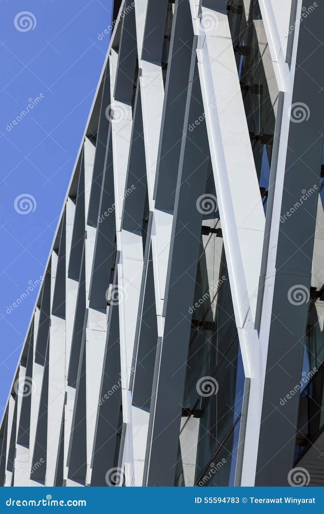 Modern Architecture Details Facade Design Stock Image - Image of steel ...
