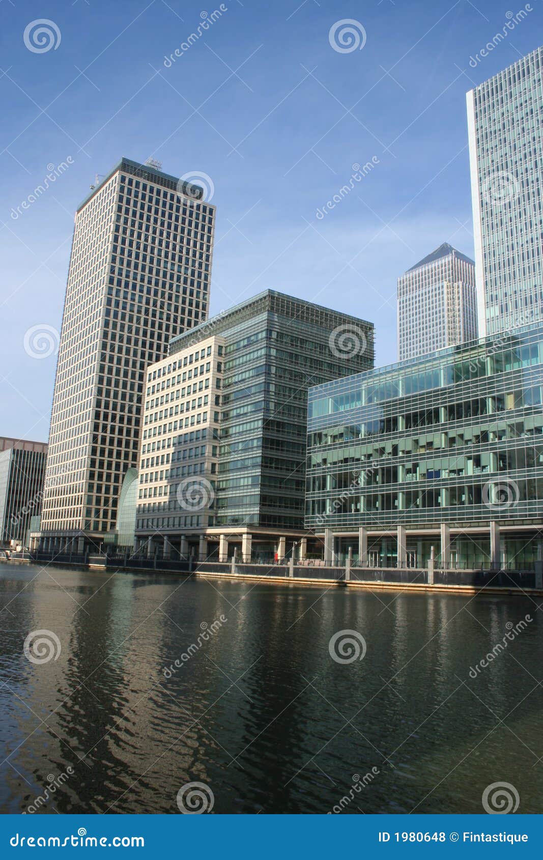 Modern Architecture of Docklands Skyline Stock Photo - Image of road ...