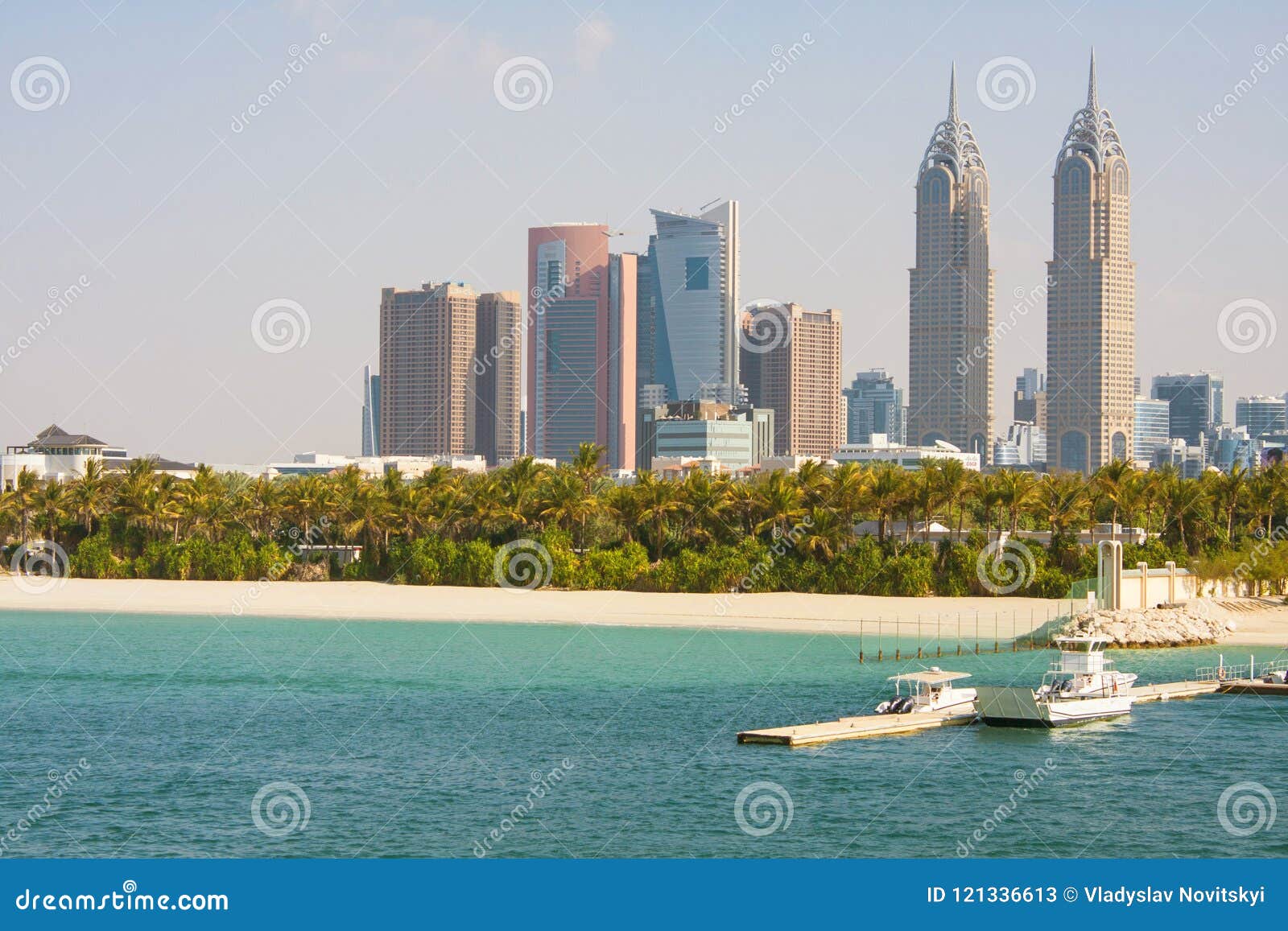 Modern Architecture of Dubai Stock Image - Image of boardwalk, walkway ...