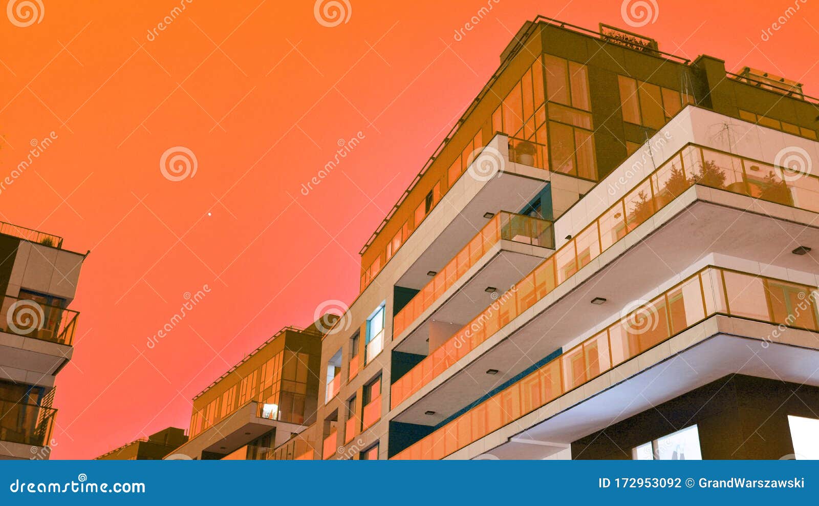 Modern Architecture Duo Tone Background. Geometric Background Stock ...