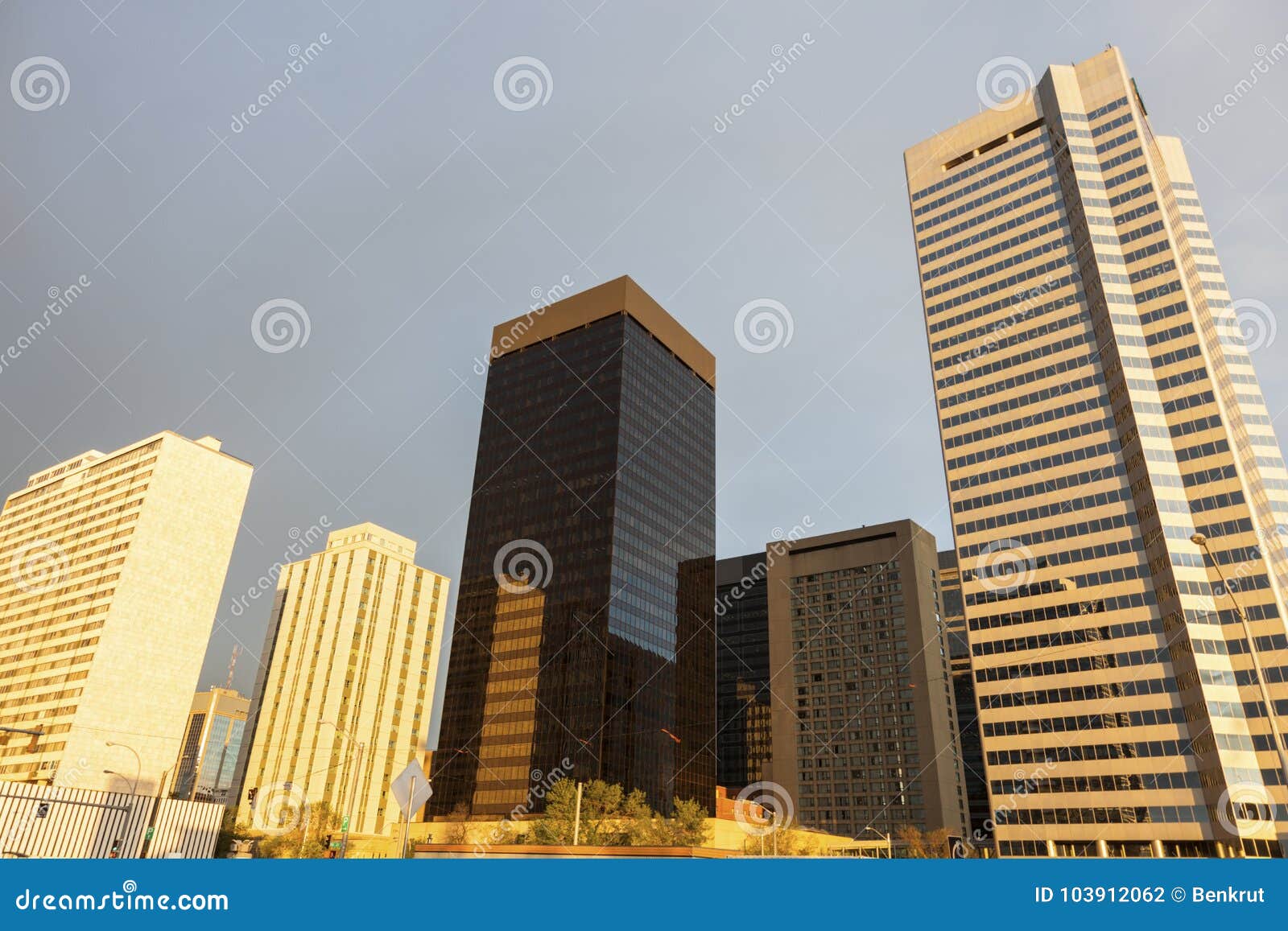 Modern Architecture of Edmonton Stock Photo - Image of sunset, building ...