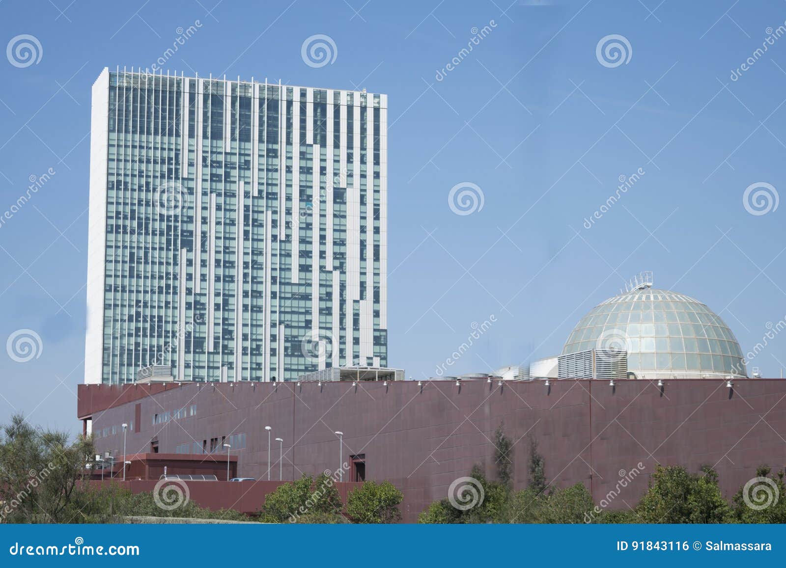 Modern Architecture at Eur District in Rome Stock Photo - Image of ...