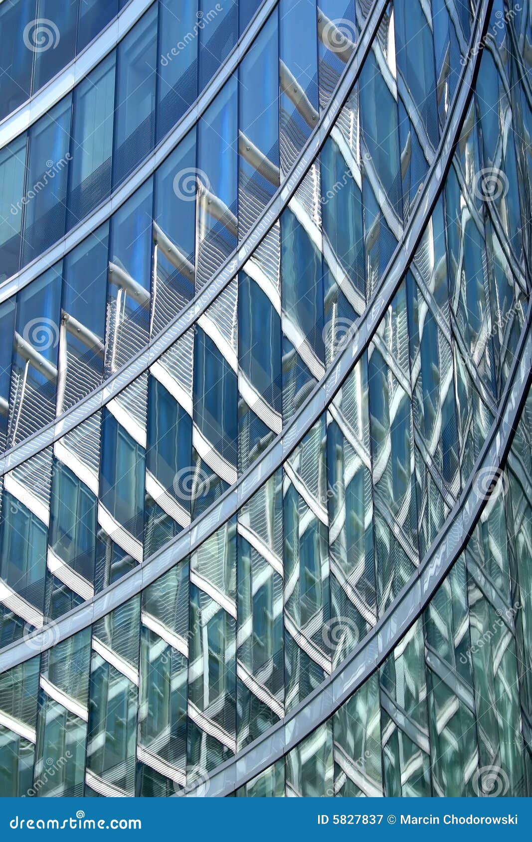 Modern Architecture, Europe. Stock Image - Image of reflection ...