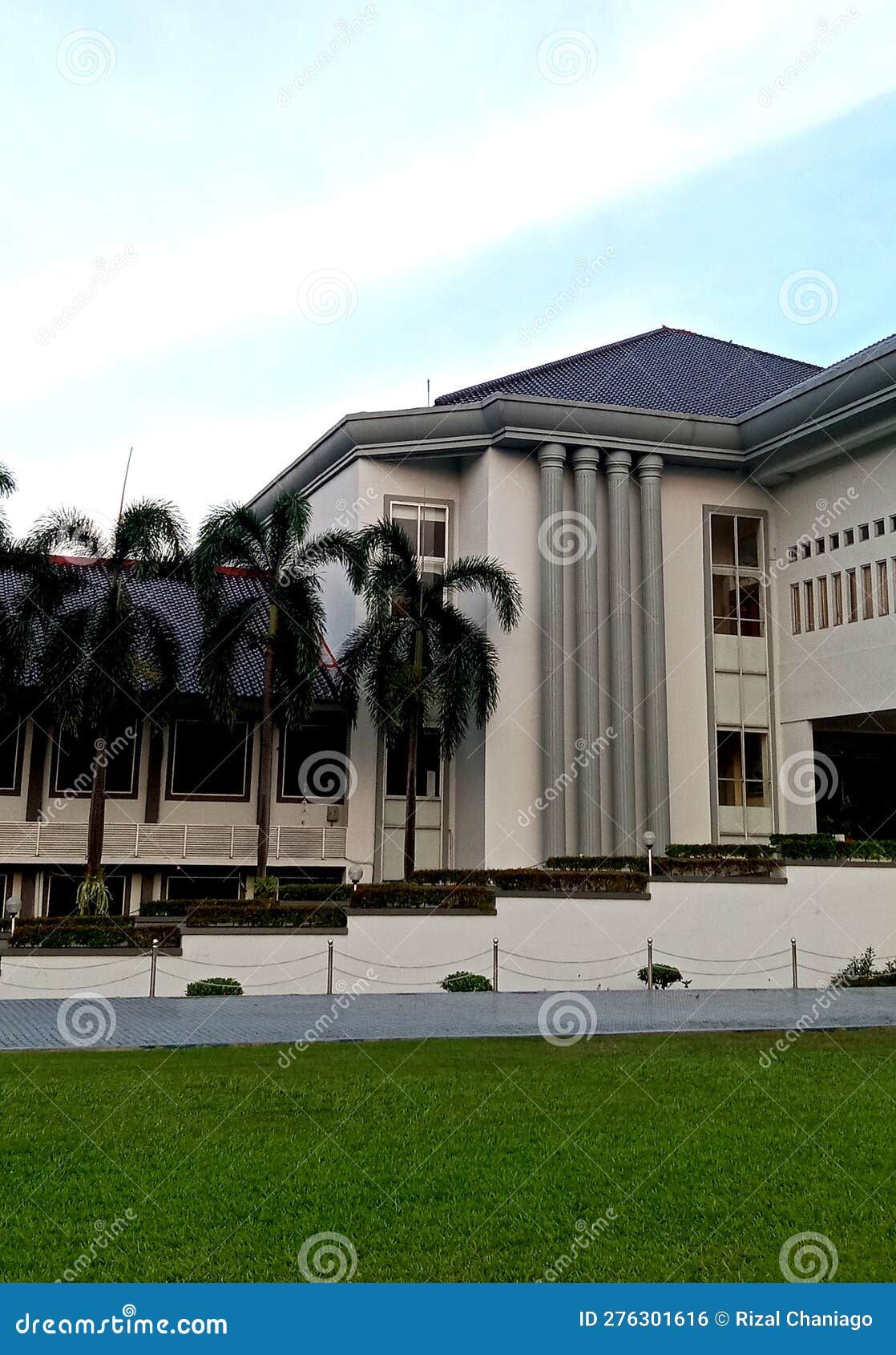 Modern Architecture. the Exterior of the Building Hall Stock Photo ...