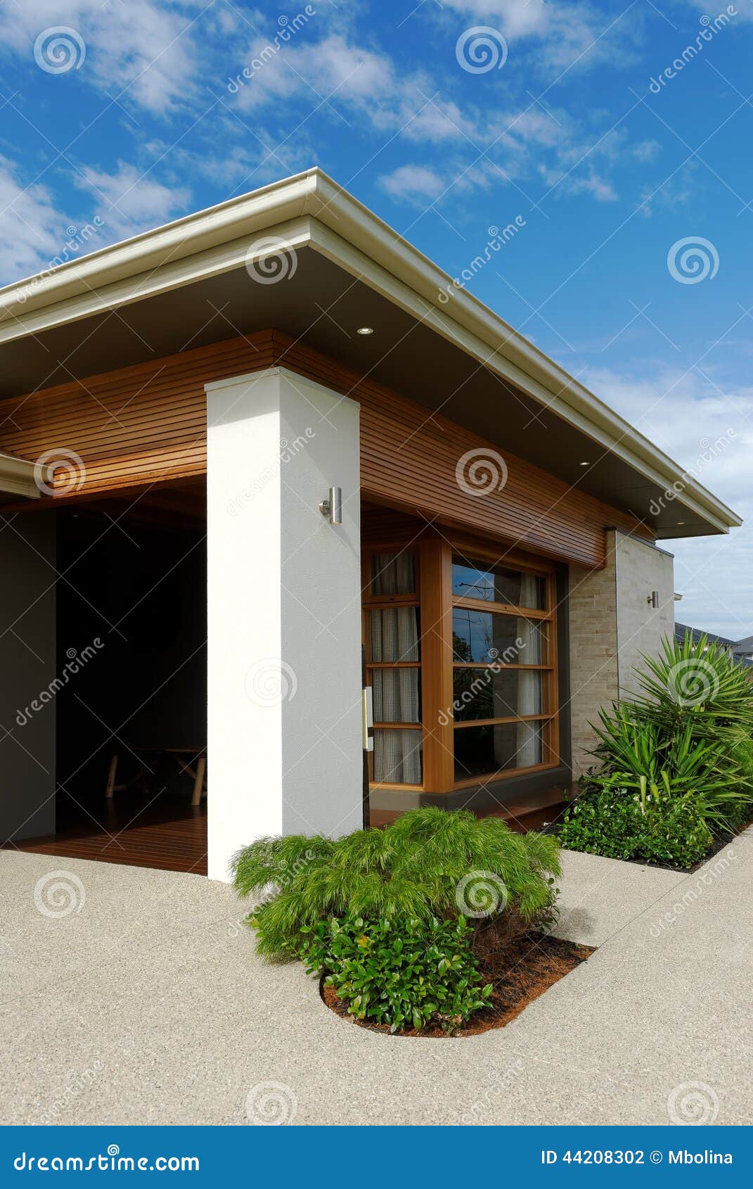 Modern Architecture Exterior Details Stock Photo - Image of front ...