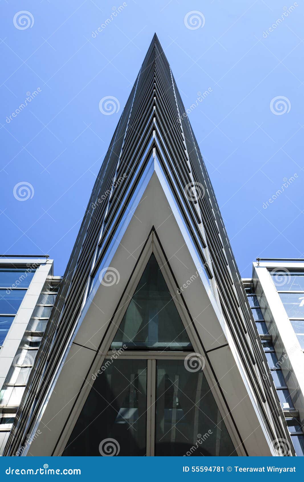 Modern Architecture Facade Design Stock Image - Image of district ...