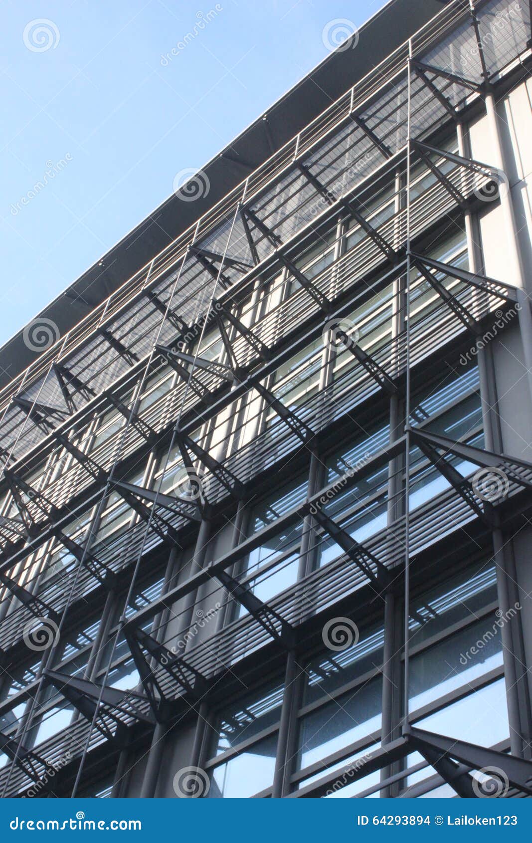 Modern architecture face stock photo. Image of downtown - 64293894