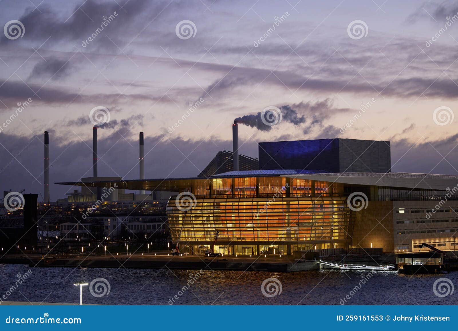 Modern Architecture with Glass Windows in Denmark Stock Image - Image ...