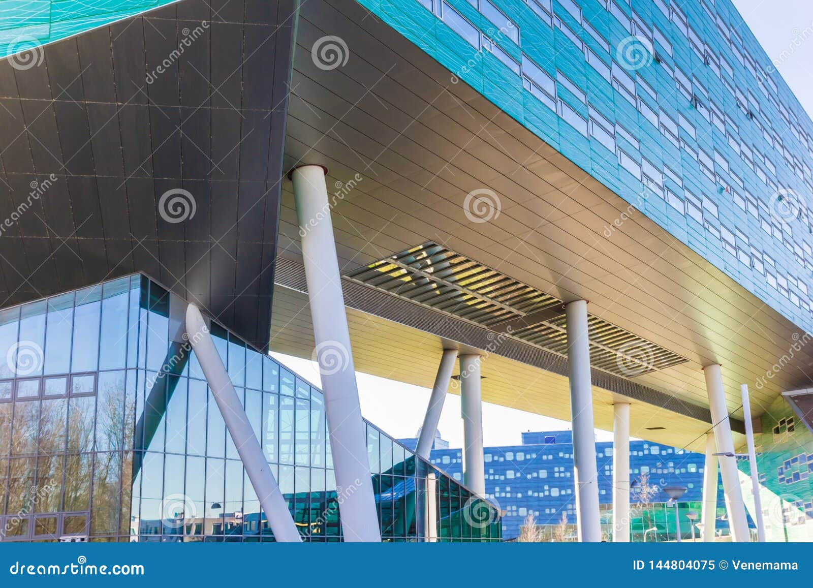 Modern Architecture of the Groningen University Editorial Image - Image ...